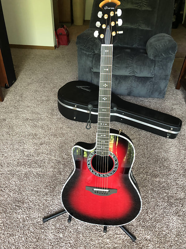 Ovation Custom Legend C-1779 Left Handed Cherry Burst | Reverb