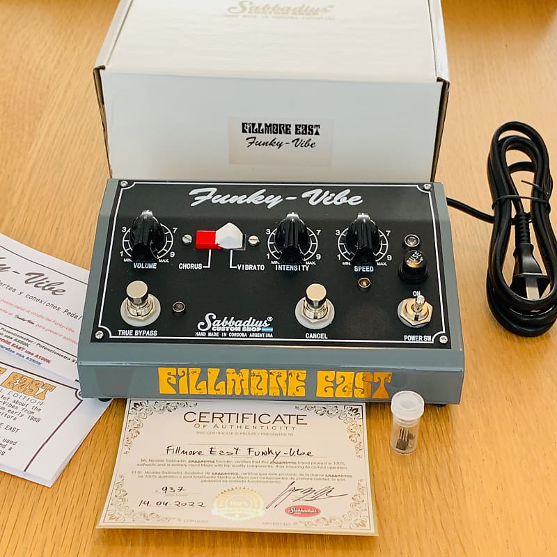 Sabbadius Funky Vibe Fillmore East Univibe Uni-Vibe 2022 - | Reverb