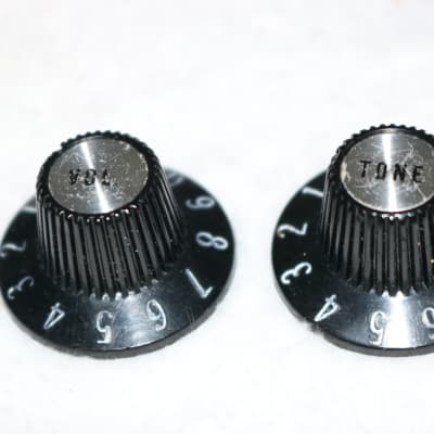 Vintage Early 1970s Gibson Witch Hat Knobs - Volume & Tone | Reverb
