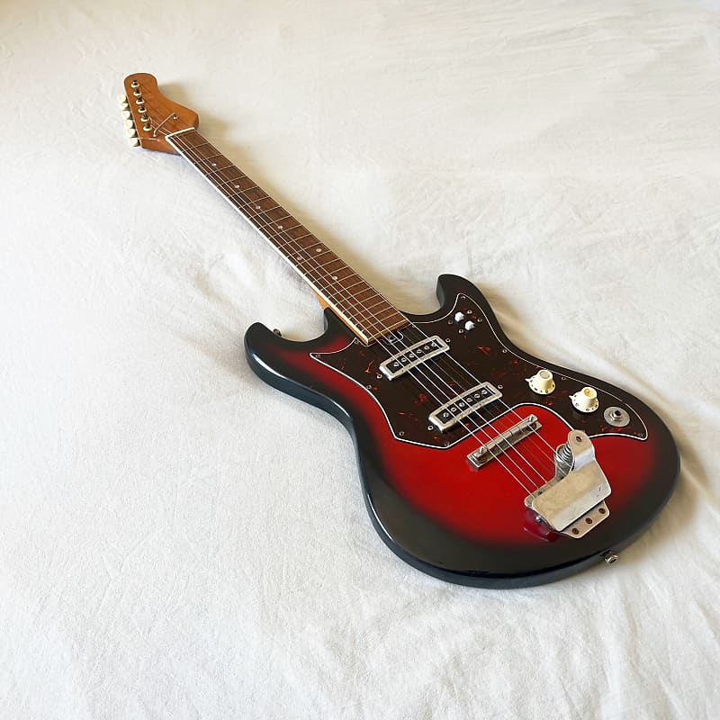 Teisco Hertiecaster guitar - Mooserite-Style 2 pickups (Made | Reverb
