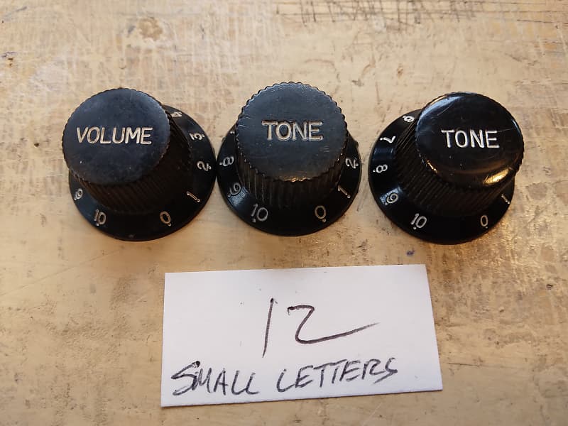 Unbranded Stratocaster Volume/Tone/Tone Knob Set 2000s - | Reverb