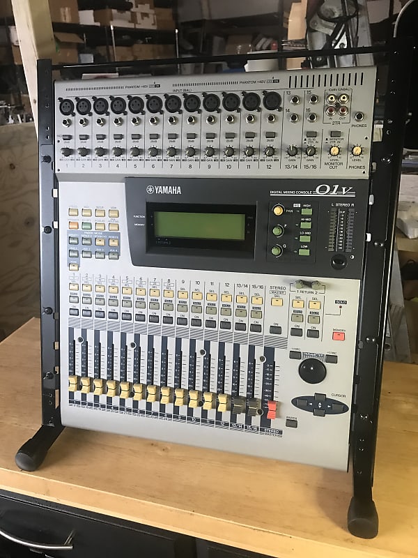 Yamaha 01V with MY8-AT ADAT I/O expansion, kmd upright rack | Reverb