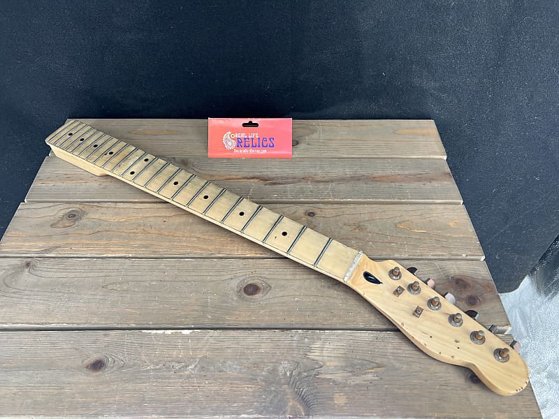 Real Life Relics Loaded Tele® Style Neck Aged Maple RLR-TLMM | Reverb