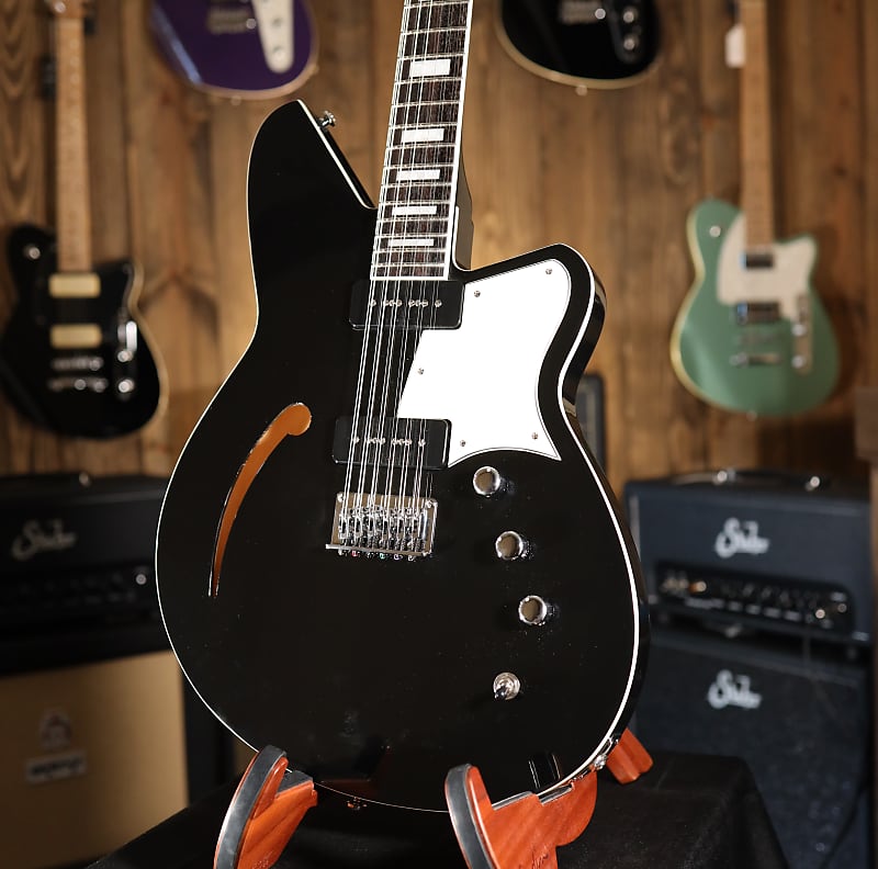 Reverend Airwave 12 String Midnight Black 8499 | Reverb