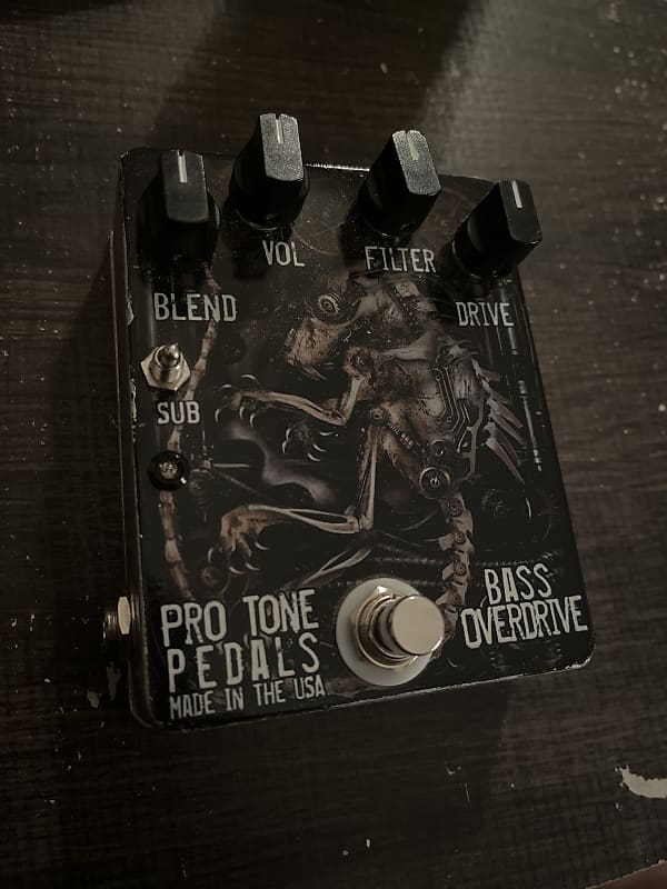 Pro Tone Pedals Bass Overdrive Black | Reverb