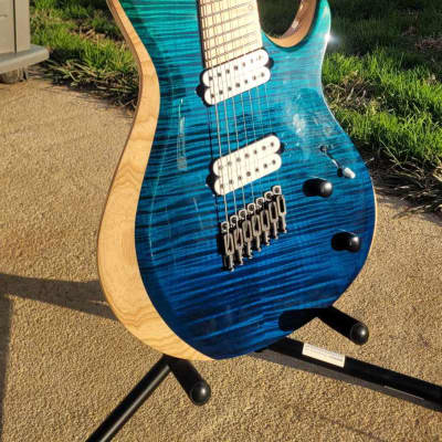 Kiesel A2 2023 - 5A Flamed Maple Top w/ Teal to Blue Fade | Reverb