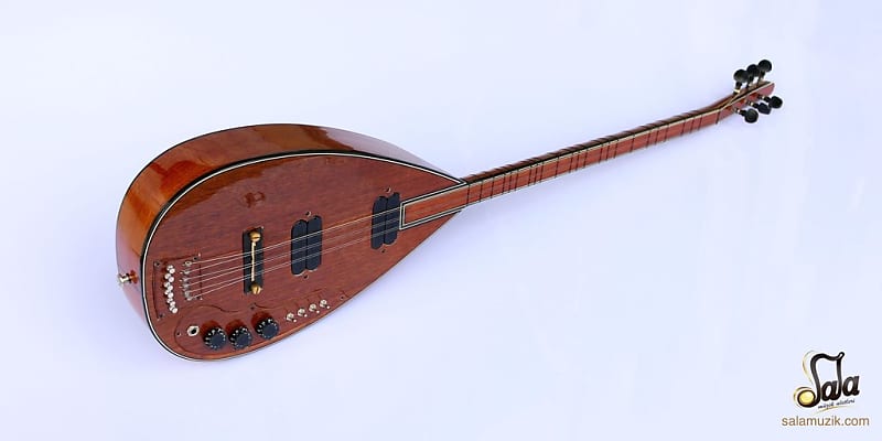 Professional Half Cut Electric Baglama Saz SHES-304 | Reverb