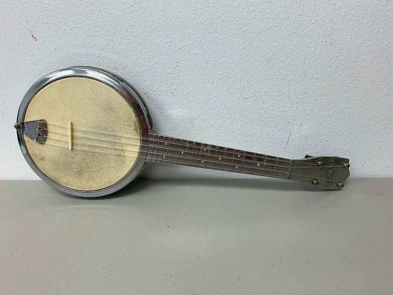 Dixie Banjo Ukulele Banjolele Metal Vintage 1950's USA | Reverb