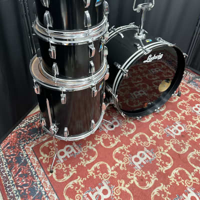 Ludwig 80's - Black Cortex drum set / shell pack | Reverb