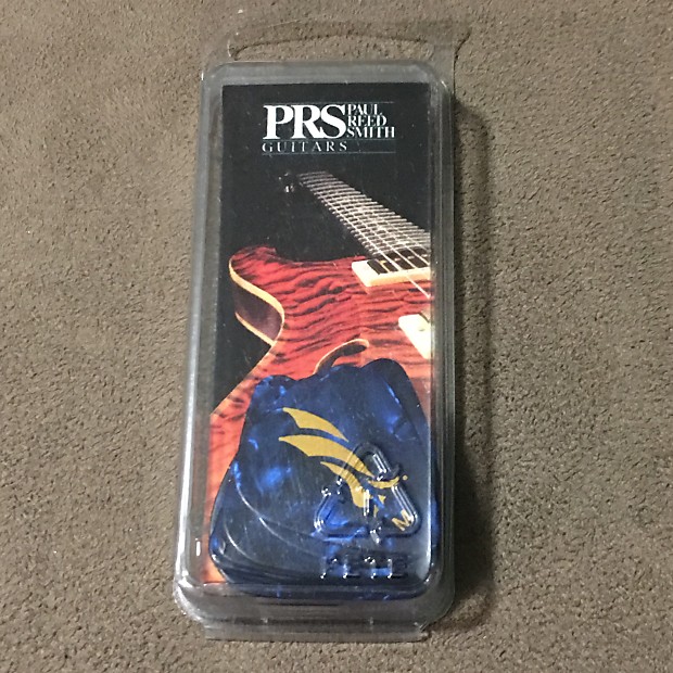 Paul Reed Smith PRS Medium Blue Pearloid Picks 12 Pcs | Reverb
