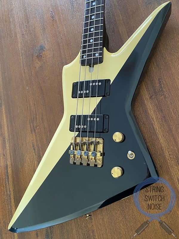 Aria Pro II, ZZB CUSTOM, Explorer Bass, RARE, MIJ 1984, Black | Reverb