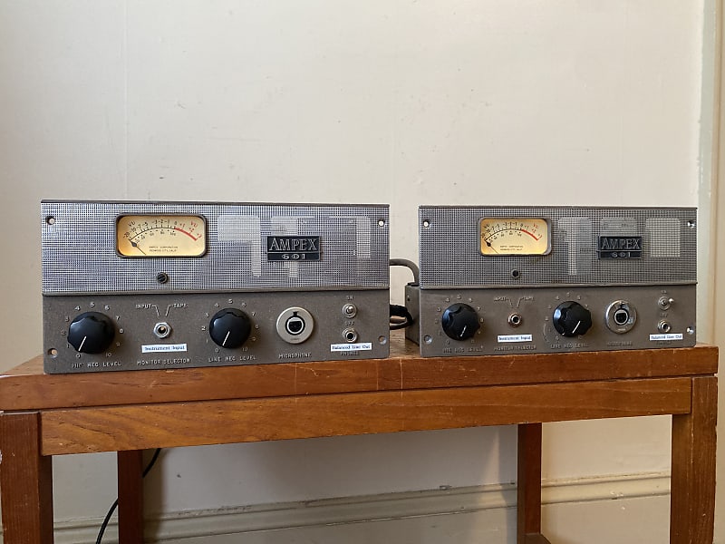 Ampex 601 Tube Microphone Preamplifiers / DI. Restored Modded | Reverb