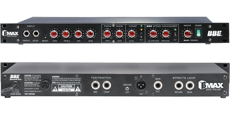 Rare BBE BMax Bass Preamp with Sonic Maximizer | Reverb