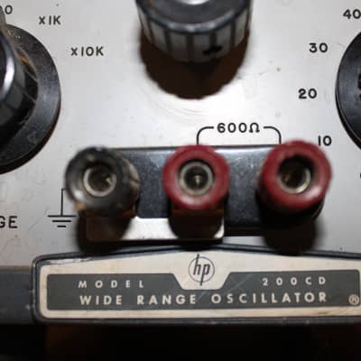 Hewlett Packard 200CD Wide Range Oscillator - Power Tested | Reverb