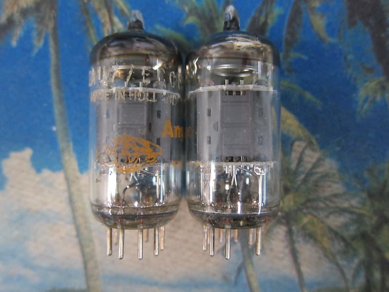 Pr Amperex ECC82 12AU7 Preamp Tubes Vintage 1960s, Holland, | Reverb