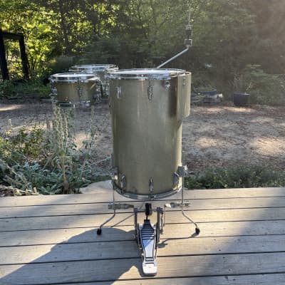 Yamaha Club Jordan Cocktail Drum kit • Early 2000s • Silver | Reverb