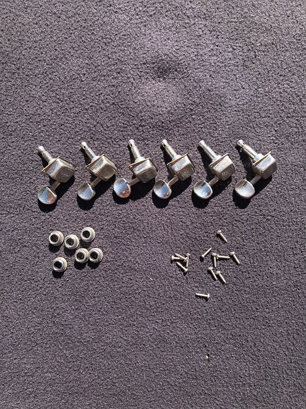 Schaller Guitar Vintage Tuning Machines Tuners 6 in Line | Reverb