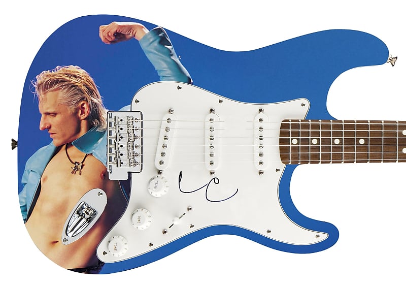 Poison CC Deville Autographed Signed Photo Graphics Guitar | Reverb