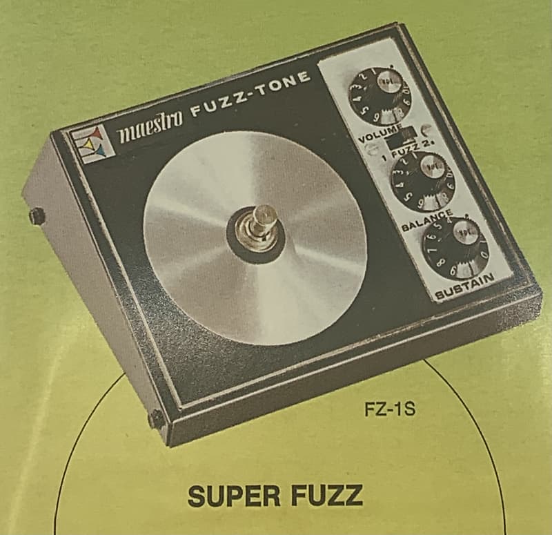 Maestro FZ-1S Super Fuzz Dealer Sheet 1972 | Reverb