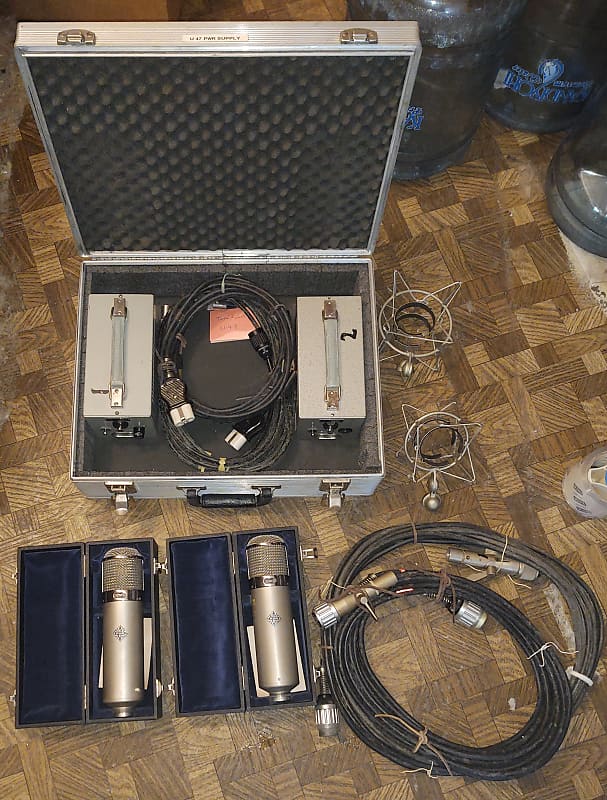 Match pair Vintage Neumann U 47 / U47 Tube Microphone + | Reverb