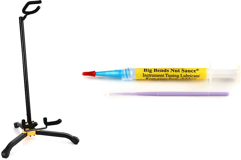 Hercules Stands GS405B SHOKSAFE Guitar Stand Bundle with Big | Reverb