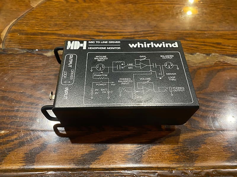 Whirlwind Mic To Line Driver | Headphone Monitor - Black | Reverb