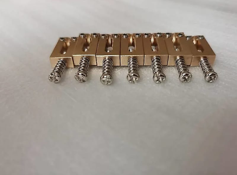 7 String Guitar Bridge Tremolo Brass Saddles 10.5MM Spacing | Reverb