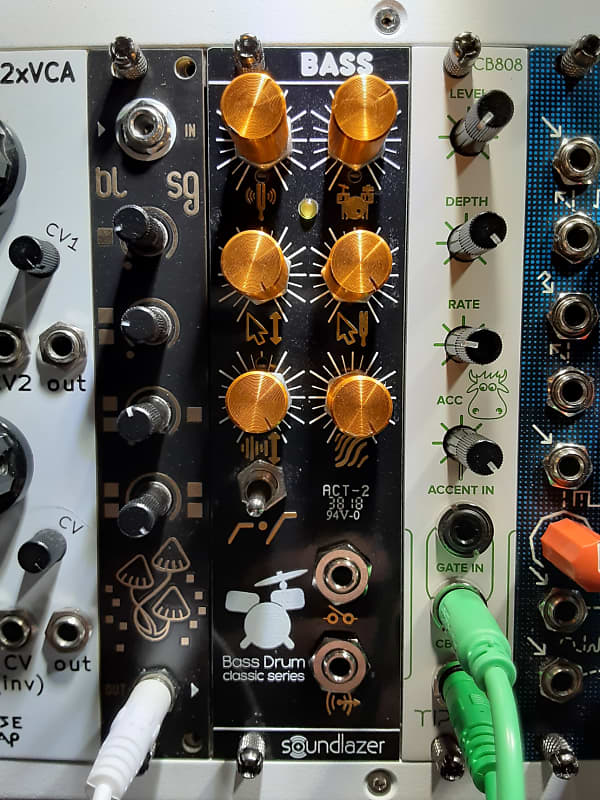 Soundlazer Bass Drum Black & Metallic Orange | Reverb