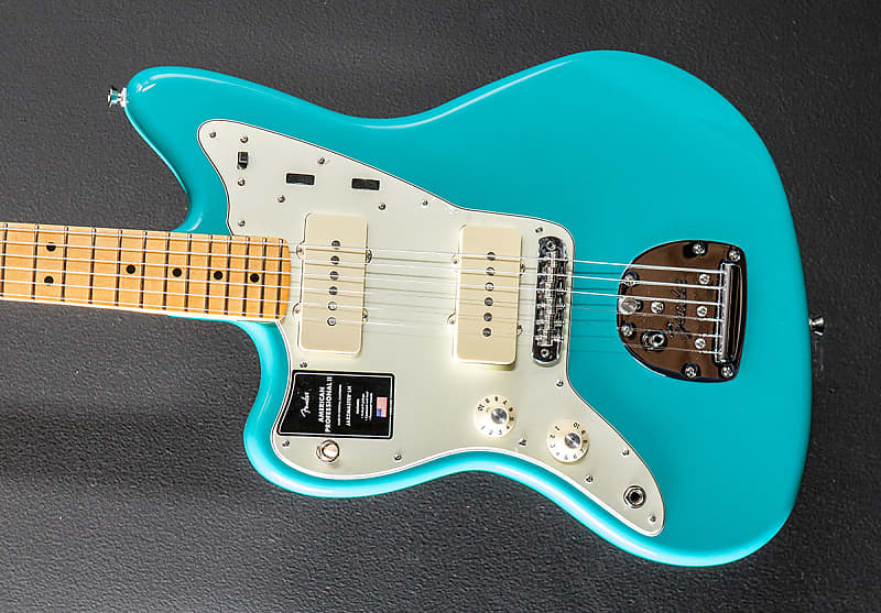 American Professional II Jazzmaster Left Hand – Miami Blue | Reverb