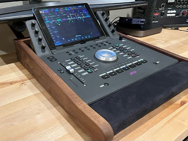 Mix Ends Avid Dock controller desktop stand Walnut | Reverb