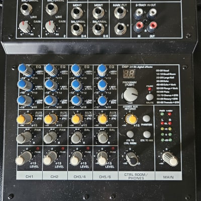 Topp Pro MX.6v2 | 6 Channel Compact Mixer | 2 Microphone | Reverb