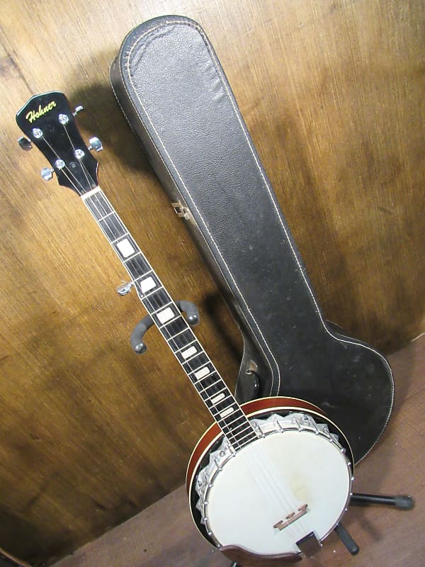 Hohner 5 string Banjo With Chipboard Case | Reverb