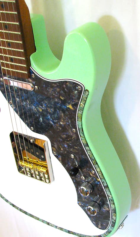 Custom Designed & Crafted - Surf Green Tele Thinline | Reverb