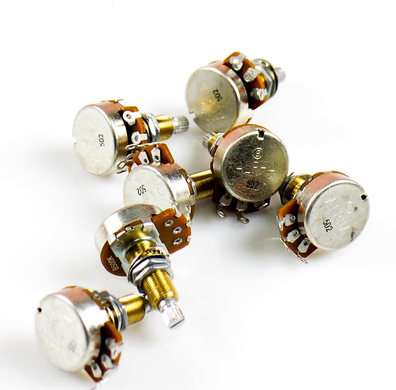 ALPHA Taiwan Original potentiometer B500K, thread length 19 | Reverb