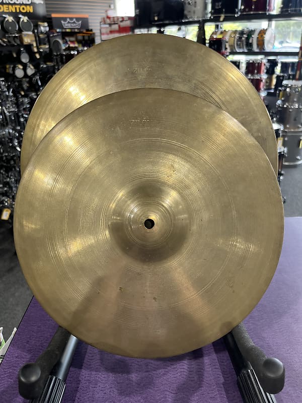 Vintage Zilco 13 inch Hi Hat Set | Reverb