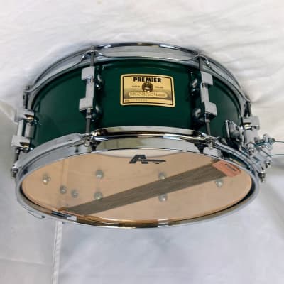 Premier Signia Marquis 5x14 Emerald Green Maple Snare Drum | Reverb