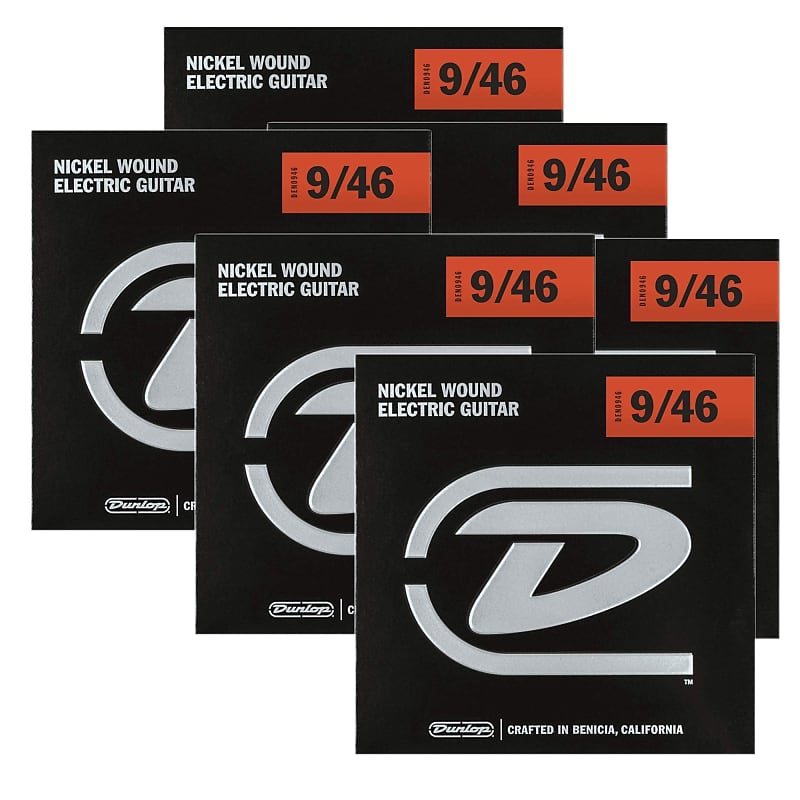 6 Sets Dunlop Electric Guitar Strings DEN0946 Performance | Reverb