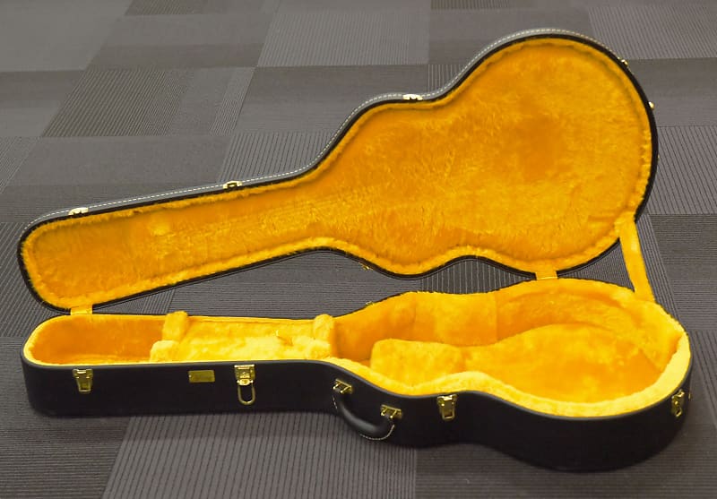 Gibson Lifton Historic ES-335 Case - Black/Goldenrod, Recent | Reverb