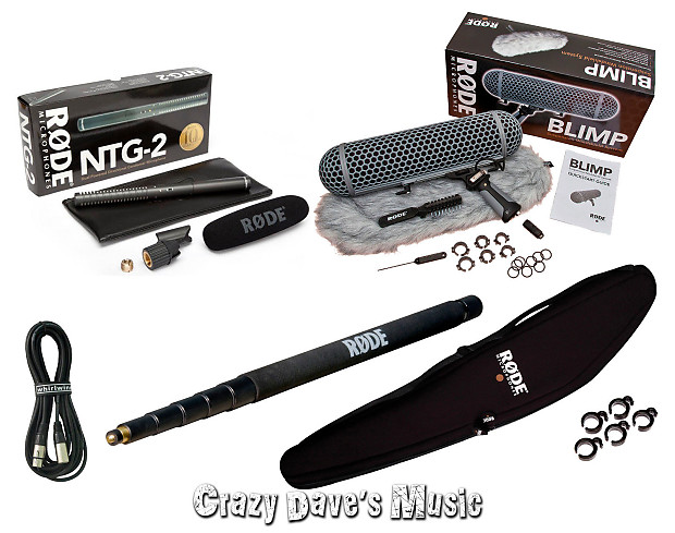 Rode NTG2 Location Sound Package Blimp Boompole 20Ft XLR | Reverb UK