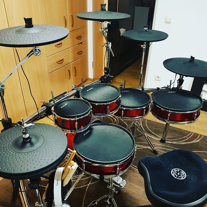 Alesis Strike Pro Kit 11pc Electronic Drum Kit with Mesh | Reverb