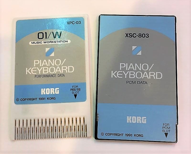 Korg 01/W Piano/Keyboard Card Set | Reverb