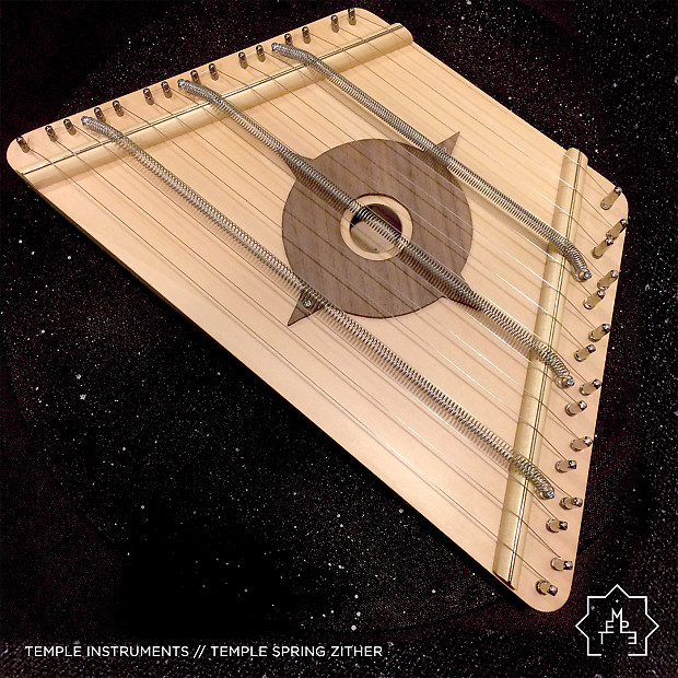 Temple Instruments Temple Spring Zither // Piezo Device | Reverb