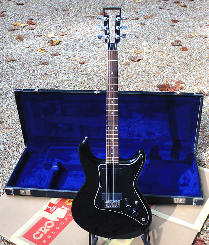 Travis Bean 500, Black, Imron Neck, 1978 & TB Hardshell Case | Reverb