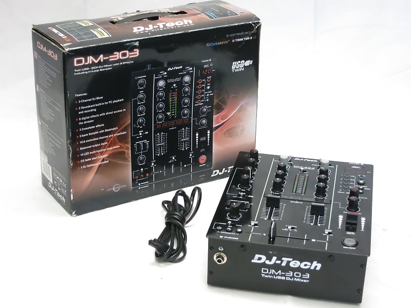 DJ-Tech DJM-303 Twin USB 2 Channel DJ Mixer | Reverb