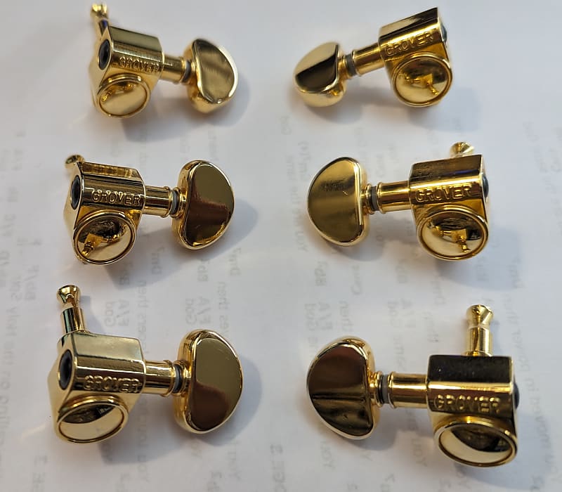 Grover 102G Rotomatic Tuning Heads (3x3) New - Gold | Reverb