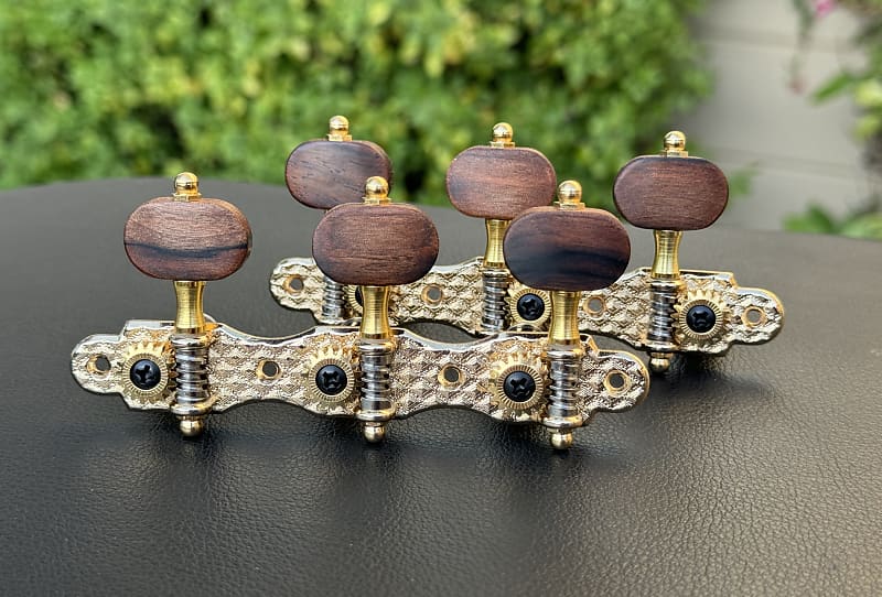 Classical Guitar Tuners With Macasar Ebony Knobs | Reverb