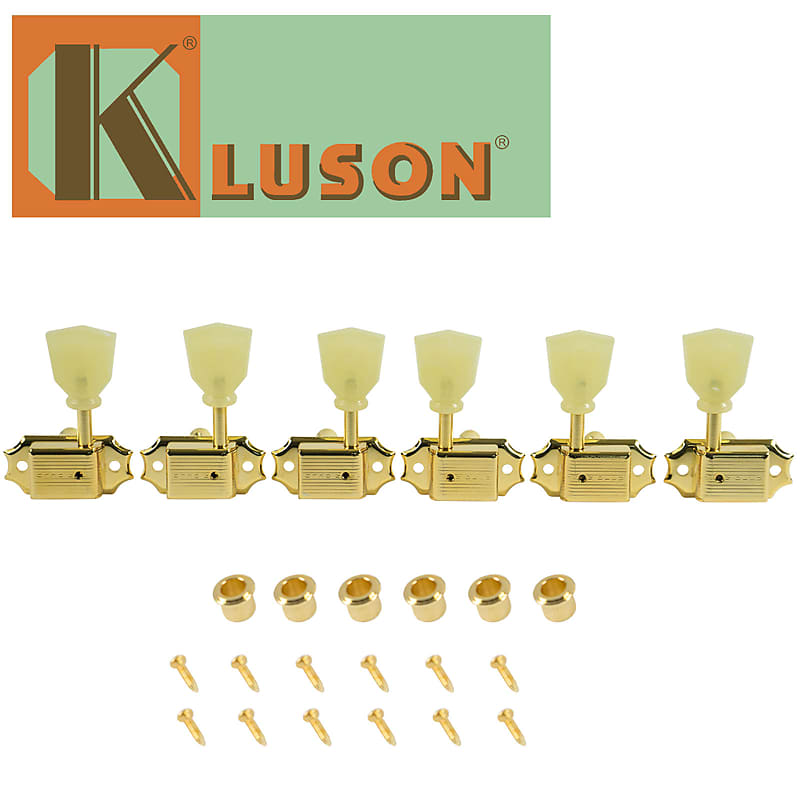 NEW Kluson 3 Per Side Deluxe Keystone Tuners for Vintage | Reverb