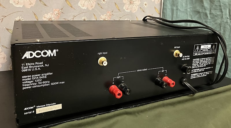 Adcom GFA-545 II Stereo Power Amplifier | Reverb