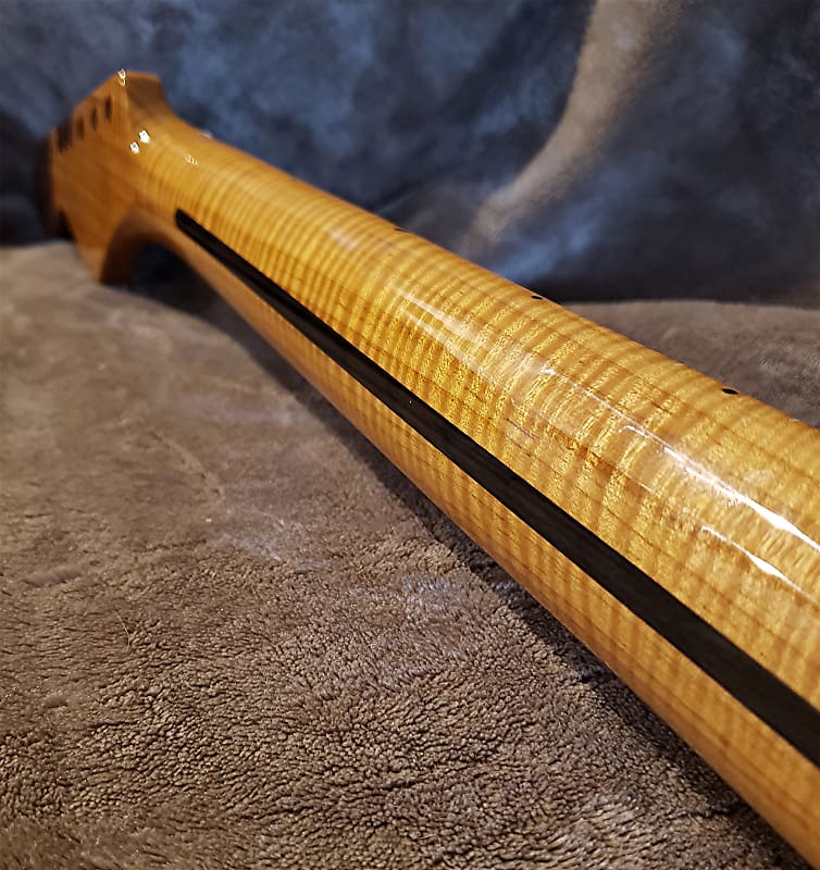 USA made,1 piece, Crazy 5A + flame maple,roasted neck.For | Reverb