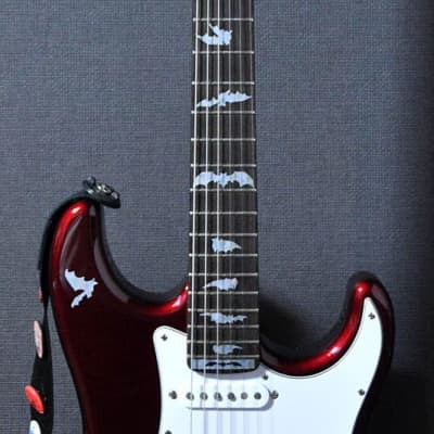 Jockomo BAT Bat/White Pearl Guitar Inlay Sticker | Reverb